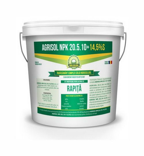 AGRISOL 20.5.10+14,5S (20kg) | Romchim Protect